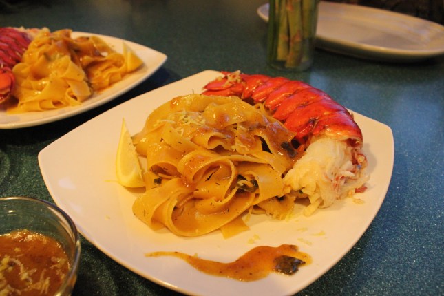 Luscious Orange Lobster with Pappardelle